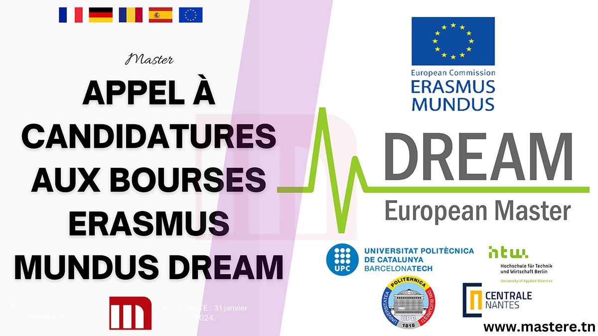 Appel à Candidatures Aux Bourses Erasmus Mundus EMJM DREAM