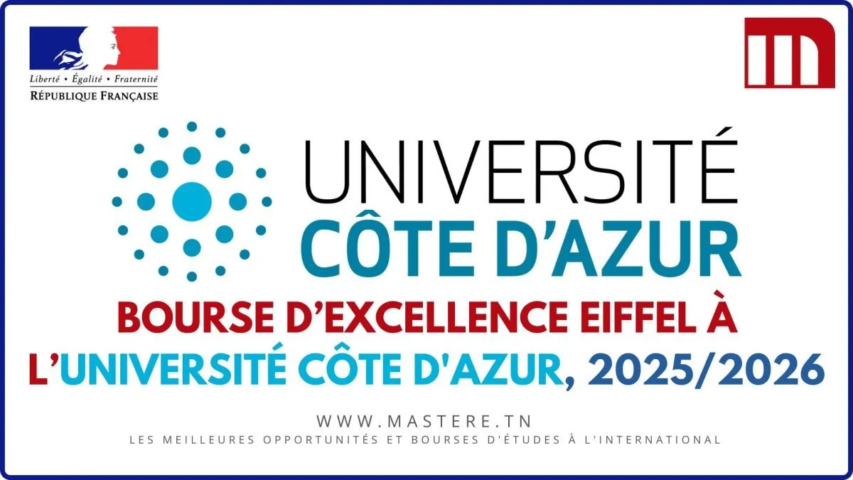 Bourses d'Excellence Eiffel à l'Université Côte d'Azur, 2026/2027