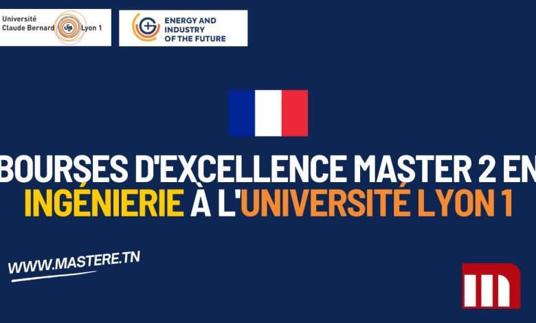 Bourses d'Excellence Master 2 en Ingénierie à l'Université Lyon 1