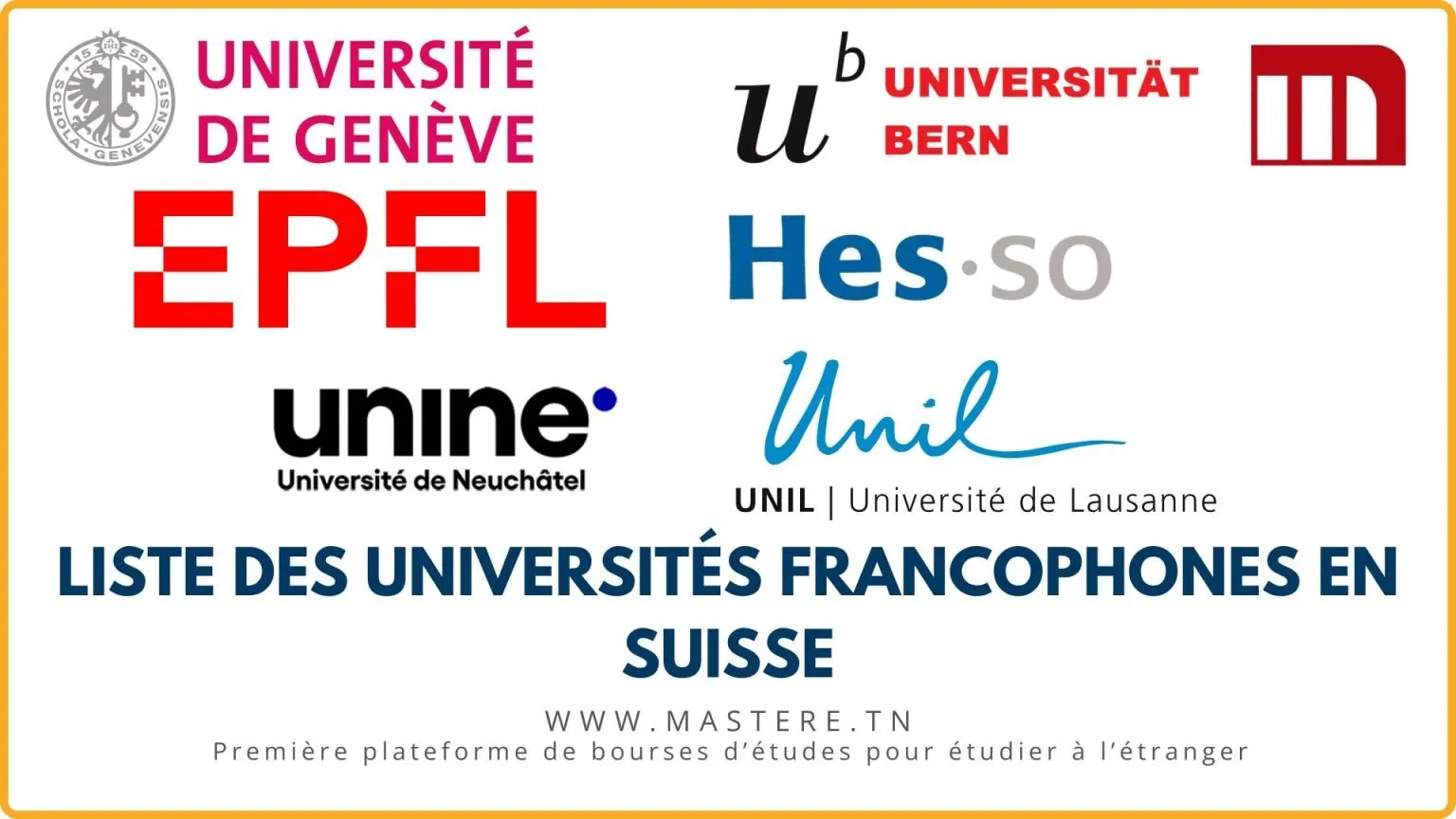 Bourses d'étude en Suisse pour étudiants internationaux