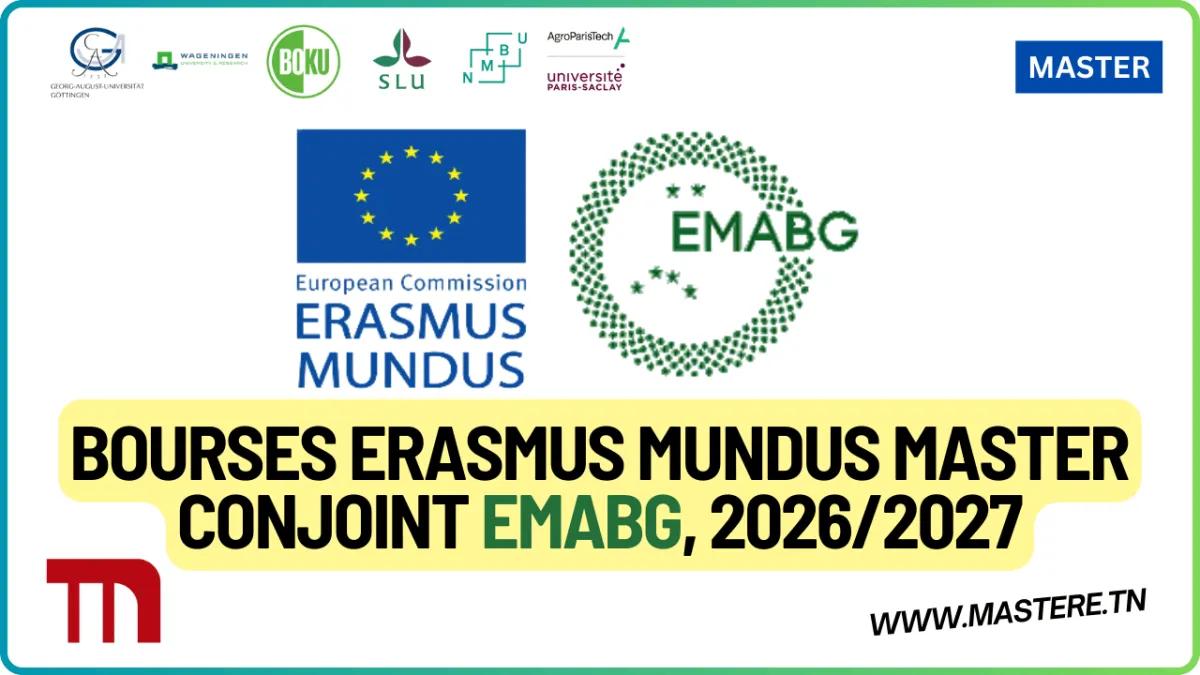 Bourses Erasmus Mundus Master Conjoint EMABG, 2026/2027